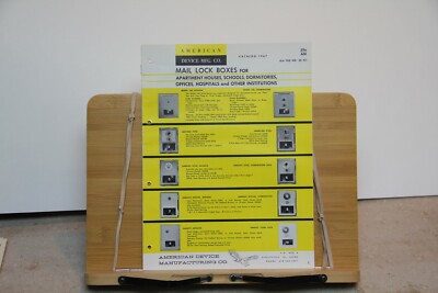 American Device Manufacturing Co Steelville IL Mail Lock Boxes Brochure ...
