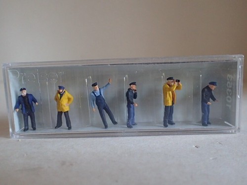 Preiser Schiffsbesatzung Seeleute Hafen Arbeiter 10353 H0 1:87 OVP 6 ...