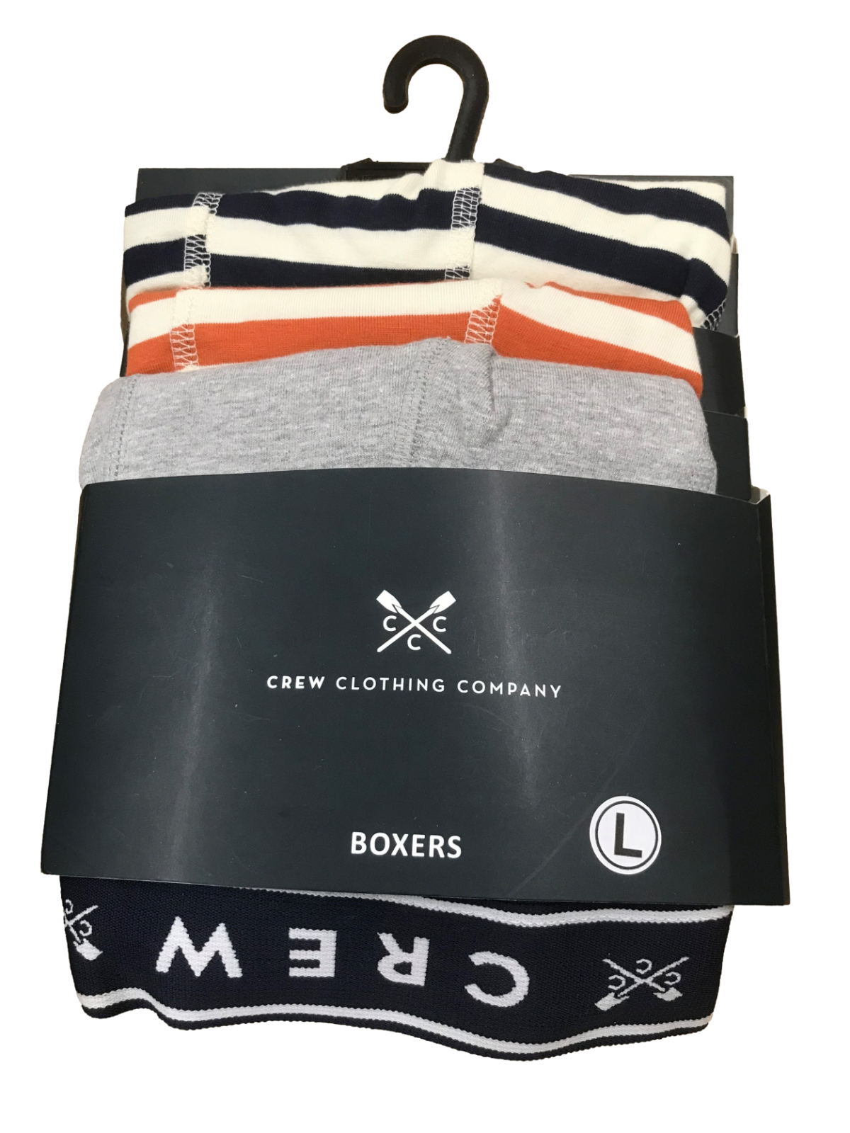 Crew Clothing Men's Boxers Classic Cotton Jersey Boxer Trunks 3 Pack ...