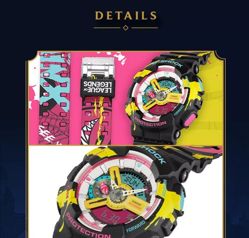 G-SHOCK x League of Legends GA-110LL-1A Jinx Watch | eBay