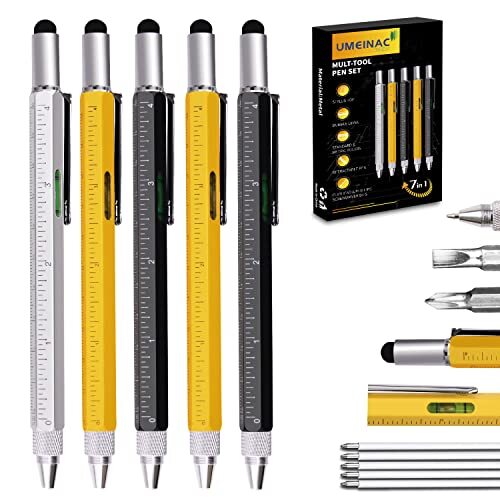 5x 7-In-1 Multitool Pen Tech Tool for Men Construction Gadget Stocking ...