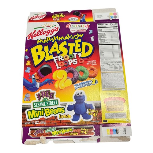 2000 Kellogg’s Marshmallow Blasted Froot Loops Y2K Promo Empty Box | eBay