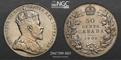 Canada 1908 50 Cents KM#12 in NGC SP61 | eBay