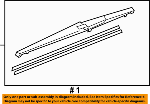85242-60100 Toyota Blade, rr wiper 8524260100, New Genuine OEM Part | eBay