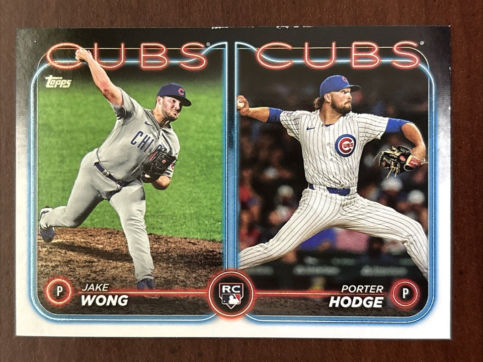 Jake Wong and Porter Hodge Chicago Cubs 2024 Topps Rookie Update Card ...
