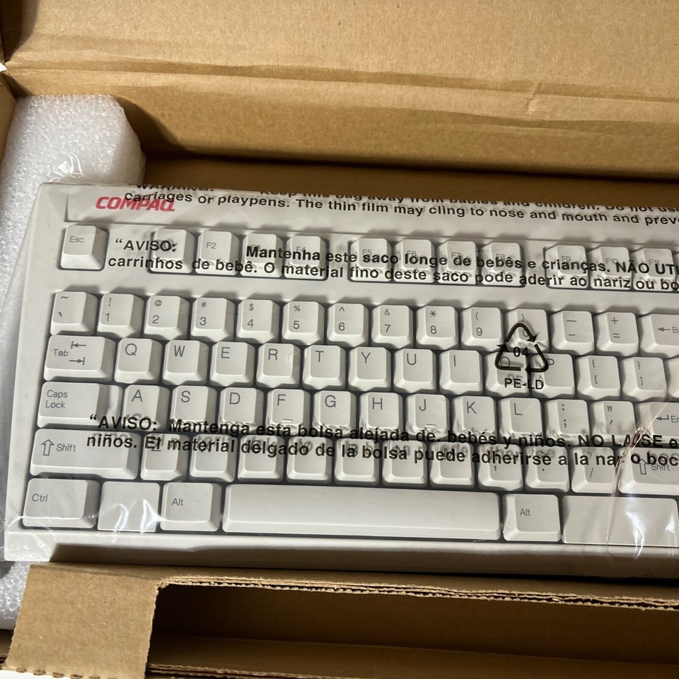Vintage Compaq KB-9965 Computer Keyboard New White | eBay