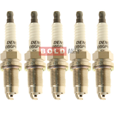 3135 Denso Spark Plugs Set of 5 NEW For 240SX D21 Pickup VW Golf Jetta ...