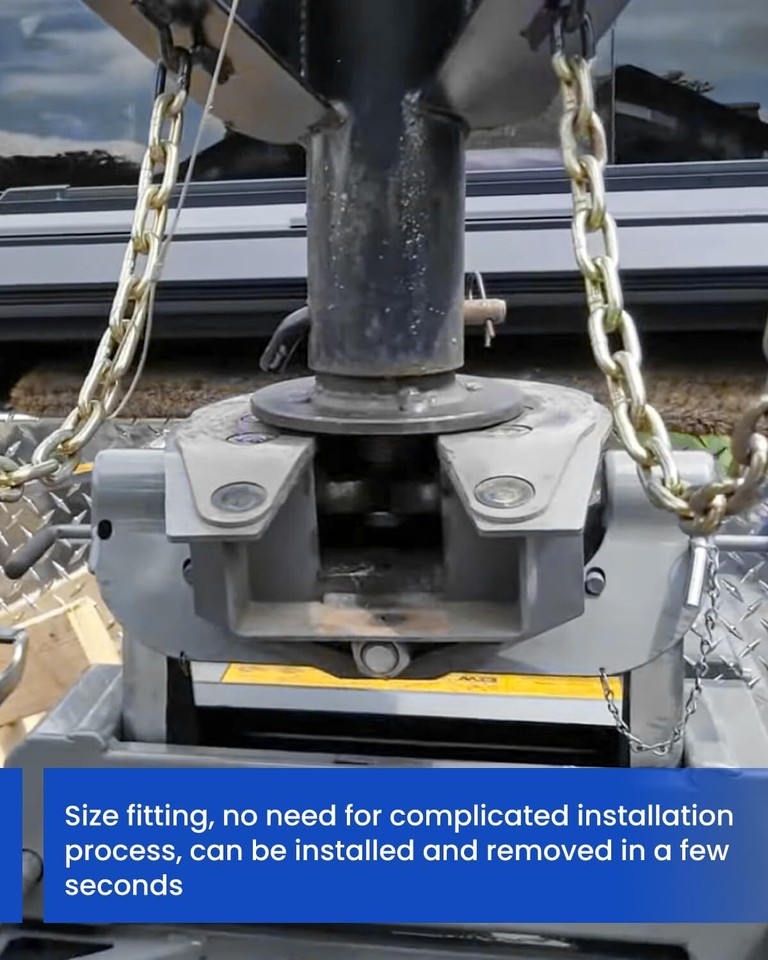 Fifth Wheel to Gooseneck Adapter W/ 2-5/16" Ball King Pin For Trailer ...