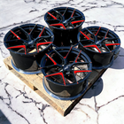 19" 20" ALT5 Forged Gloss Black Red wheels for C6 C7 Corvette Z06 Grand ...