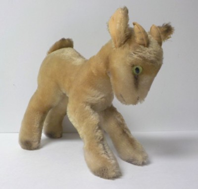 Vintage Steiff 10.5" ZICKY Mohair Baby Goat, c. 1950-60's | eBay