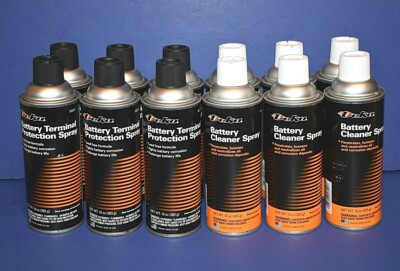 12 PK Battery Terminal Protection Spray 10 oz & Battery Cleaner Spray ...