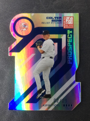 2005 Donruss Elite Colter Bean Prospects Status /29 RC #182 New York ...