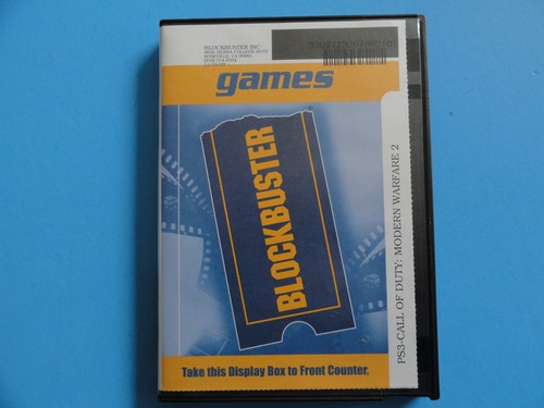 PS3 CALL OF DUTY: MODERN WARFARE 2 BLOCKBUSTER VIDEO GAME RENTAL CASE ...