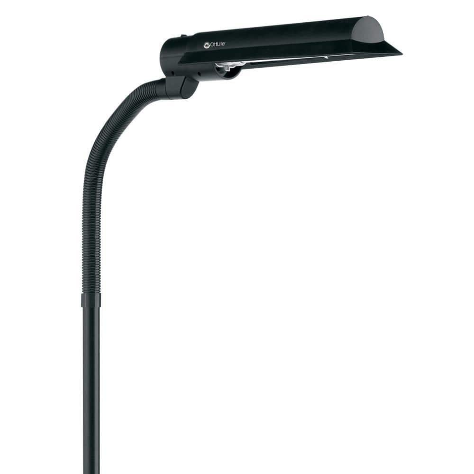 OttLite T81G5T Wing Shade VisionSaver 18-Watt Floor Lamp, Black | eBay