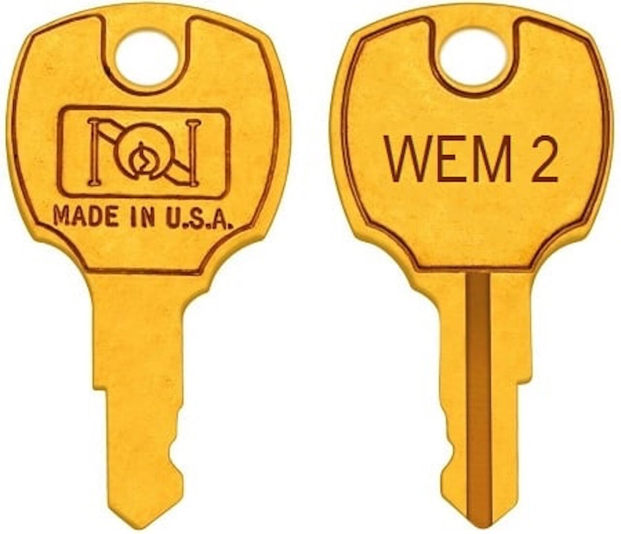 WEM2 keys (2 keys) for Eaton, Cutler Hammer locks | 786685466927 | WEM ...