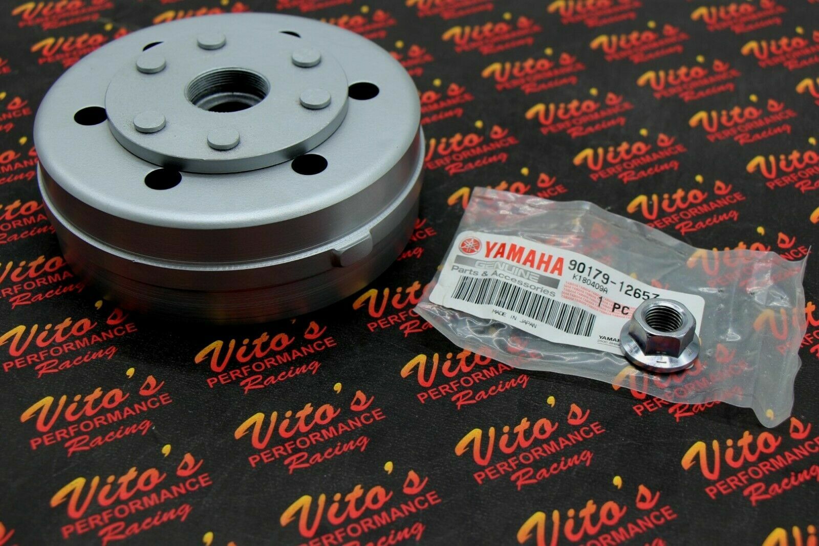LIGHTENED FLYWHEEL Yamaha Banshee shaved rotor 1987-2006 + NEW OEM nut ...
