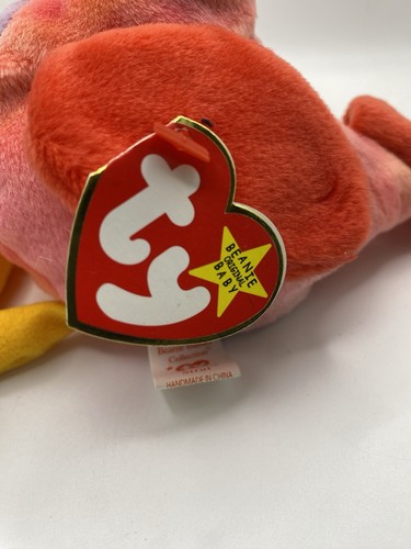 TY Strut Beanie Baby Retired 1996 Red Orange Rooster | eBay