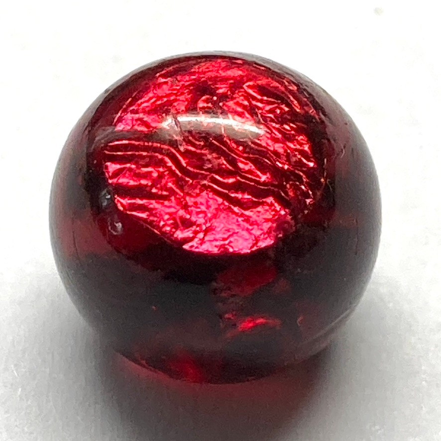 Beautiful 19th Century Ruby Red Glass Ball Waistcoat Button with ...