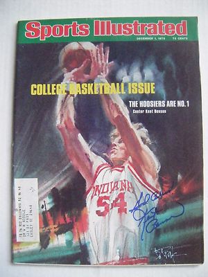 KENT BENSON signed INDIANA HOOSIERS 1975 NCAA BASKETBALL Sports ...
