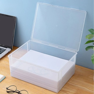 Transparent Home Office Supplies Storage Box a4 Paper Organizer Box A4 ...