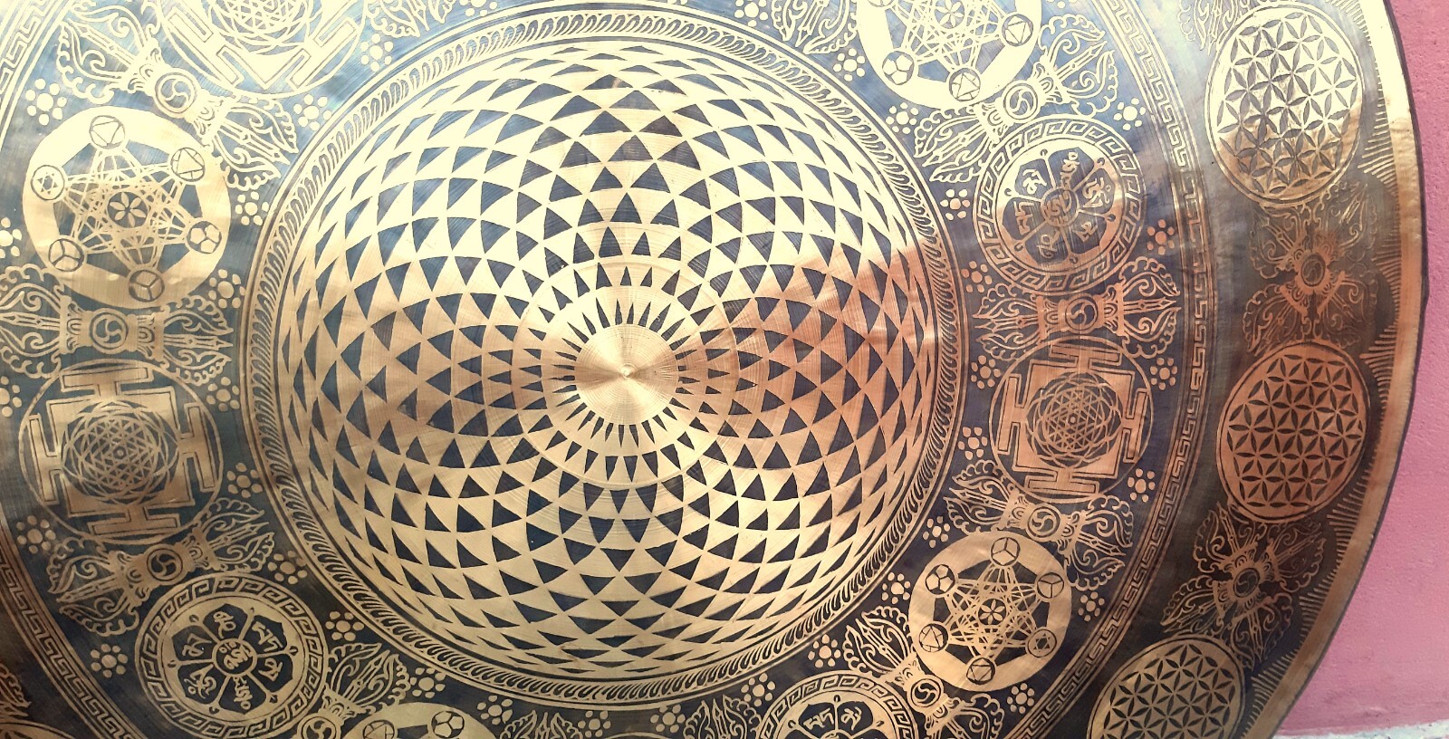 100 CM GONG-HANDMADE GONG-TIBETAN GONG-SOUND THERAPY GONG-LARGE GONG ...