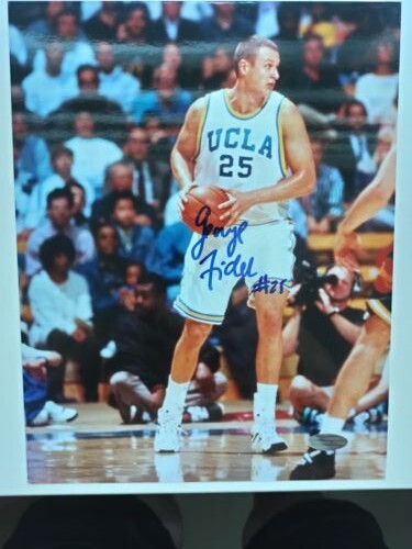 Autographed by GEORGE ZIDEK UCLA CHARLOTTE HORNETS NBA 8 x 10 Photo w ...