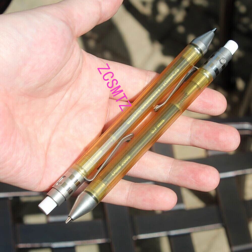 EDC Titanium PEI Automatic Pencil Push-On Student Drawing Pencil Office ...