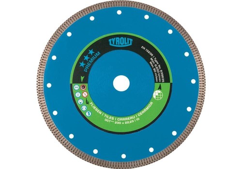 TYROLIT Disque à tronçonner diamant Premium D. 125 mm perçage 22,23 mm ...