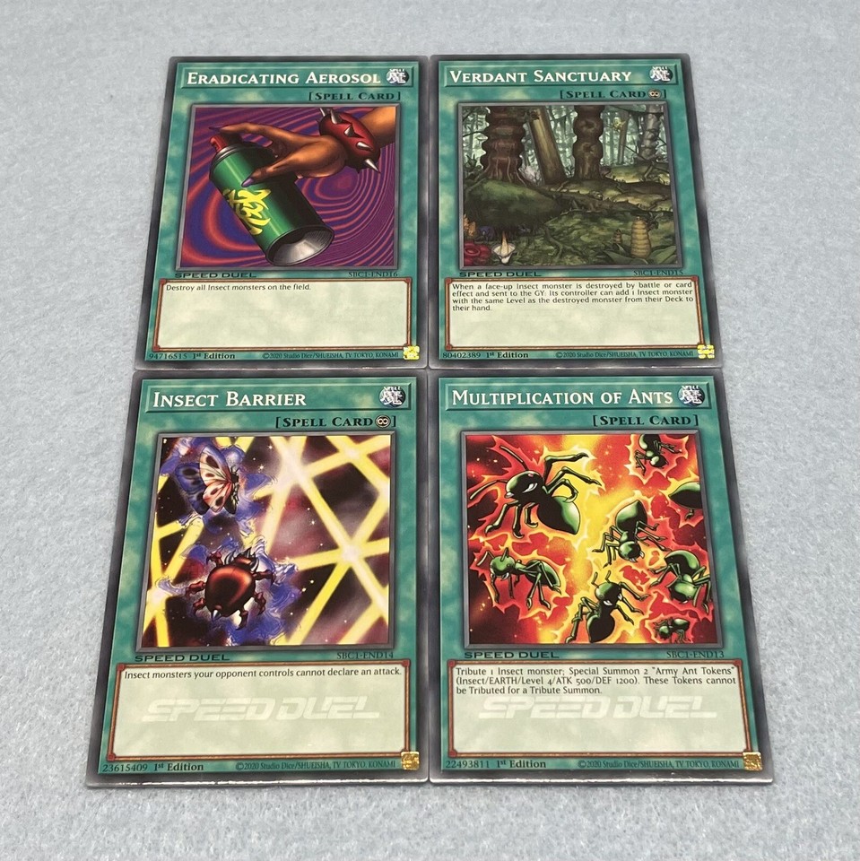 Yugioh Weevil Underwood 60 Card Deck Insect Queen Parasite Paracide NM ...