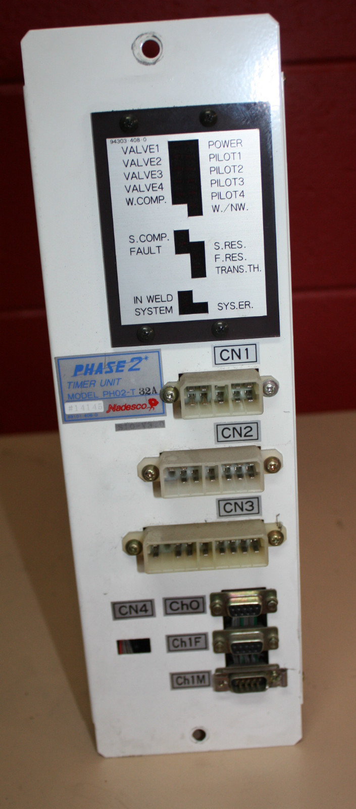 Nadesco Phase 2 spot weldingTimer Unit model PHO2-T 32A Nadex A5-1194 ...