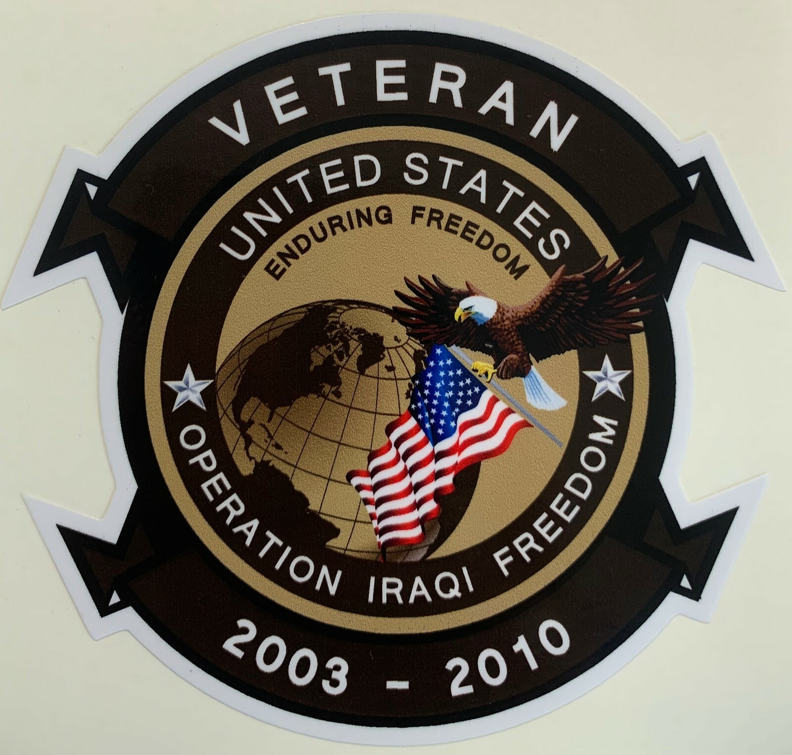 USA Enduring Freedom Operation Iraqi Freedom Veteran Sticker D58 | eBay