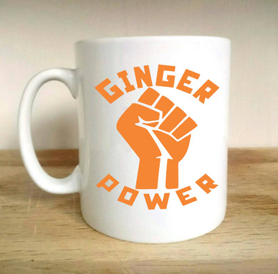 GINGER POWER HAIR NOVELTY RED HEAD FUNNY BIRTHDAY GIFT NEW COFFEE TEA ...