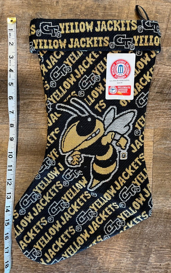 NCAA Georgia Tech Yellow Jackets Christmas Stocking 18in High Quality ...