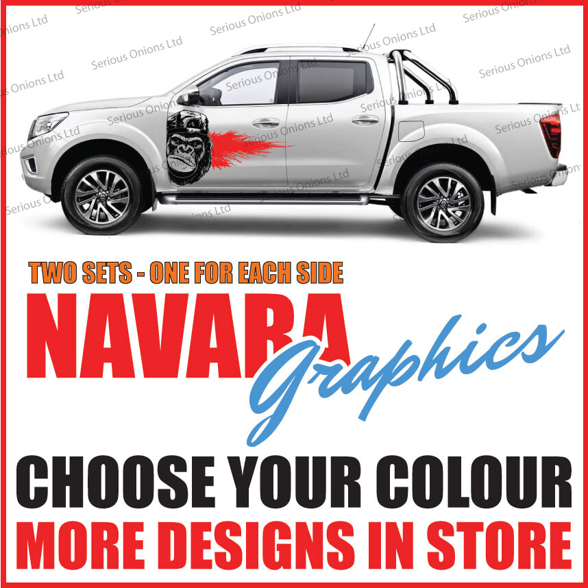 Nissan Navara Graphics Stickers Side Stripes Decals 4X4 truck nv13 | eBay