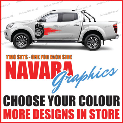 Nissan Navara Graphics Stickers Side Stripes Decals 4X4 truck nv13 | eBay
