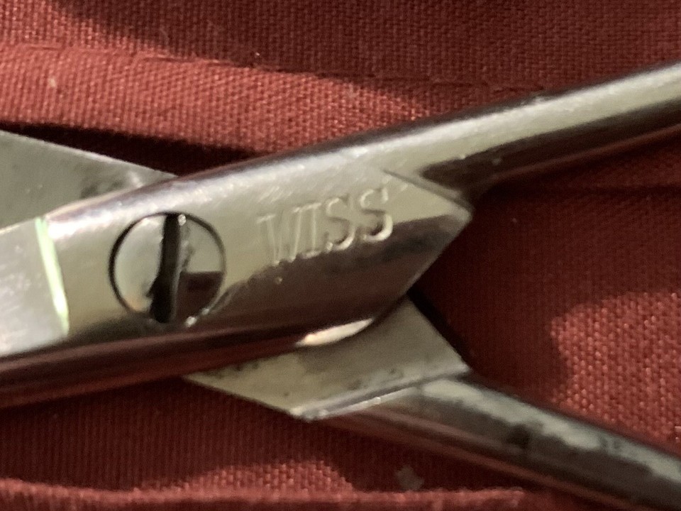 Vintage Wiss Scissors With Leather Safety Cover | eBay
