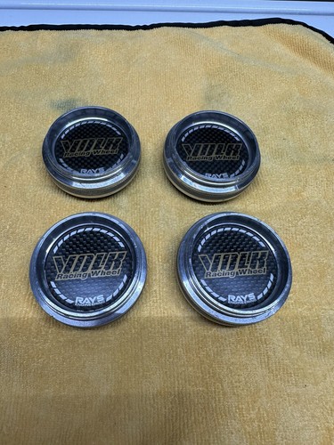 JDM Genuine RAYS Volks Racing Center Caps x4 CE28 TE37 RE30 GT Series ...