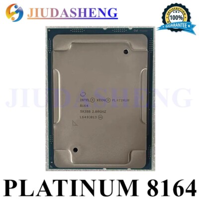Intel Xeon Platinum 8164 sr3bb 26 cores 52 threads 2.00ghz lga3647 CPU ...