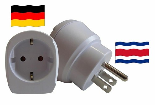 Travel Adapter für den Urlaub in Costa Rica Reise-Stecker CR ...