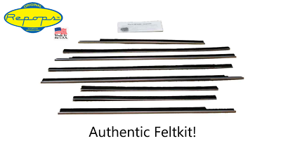 59 60 Chevy Impala 4-Door Hardtop Door Window Felt Fuzzies Rubber Seal ...