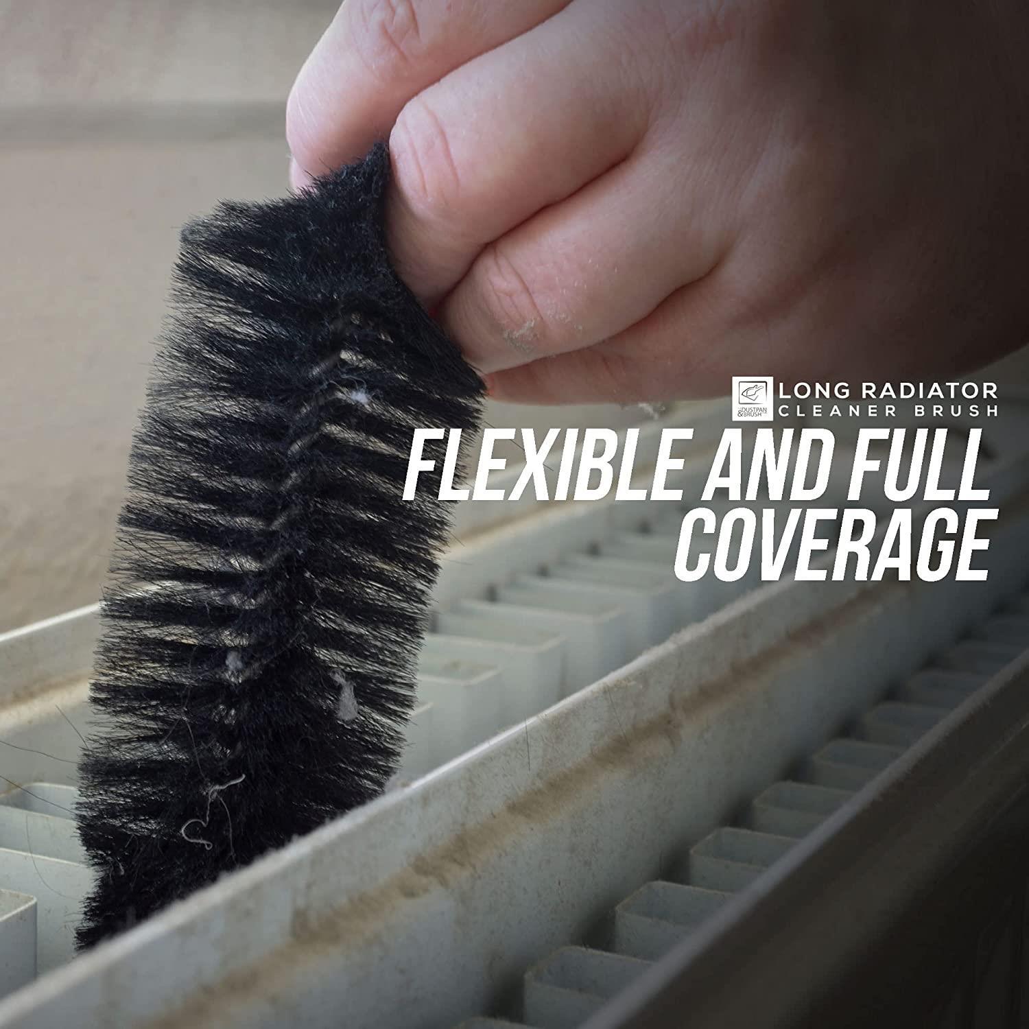 Long Reach Radiator Brush Cleaner Long Handled Cleaning Flexible Duster ...