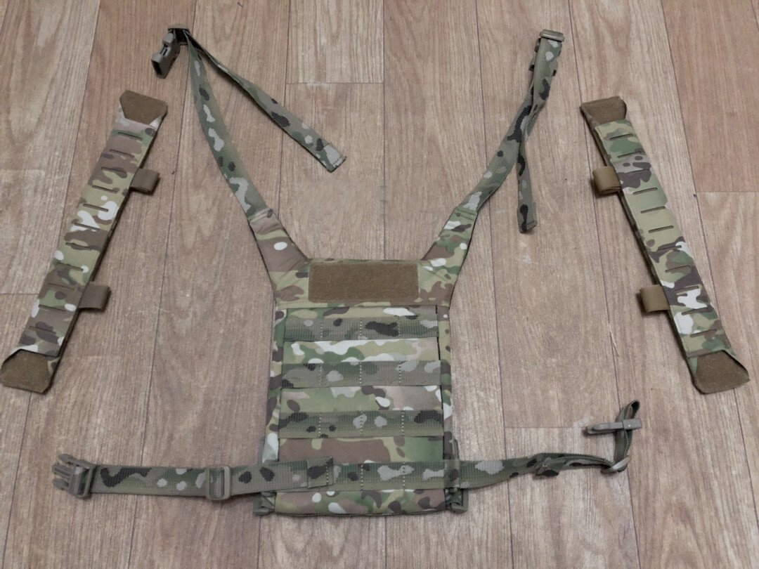 MOLLE Tactical Back Panel for SS D3 Tactical Vest Chest Rig Cummerbund ...
