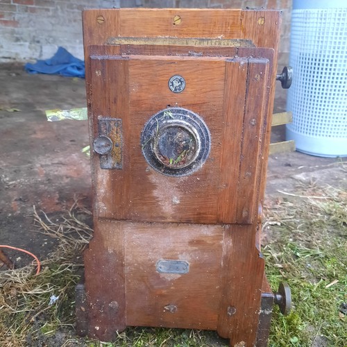 Antique Houghton and Ensign Bellows Camera, plus copper plate of ...
