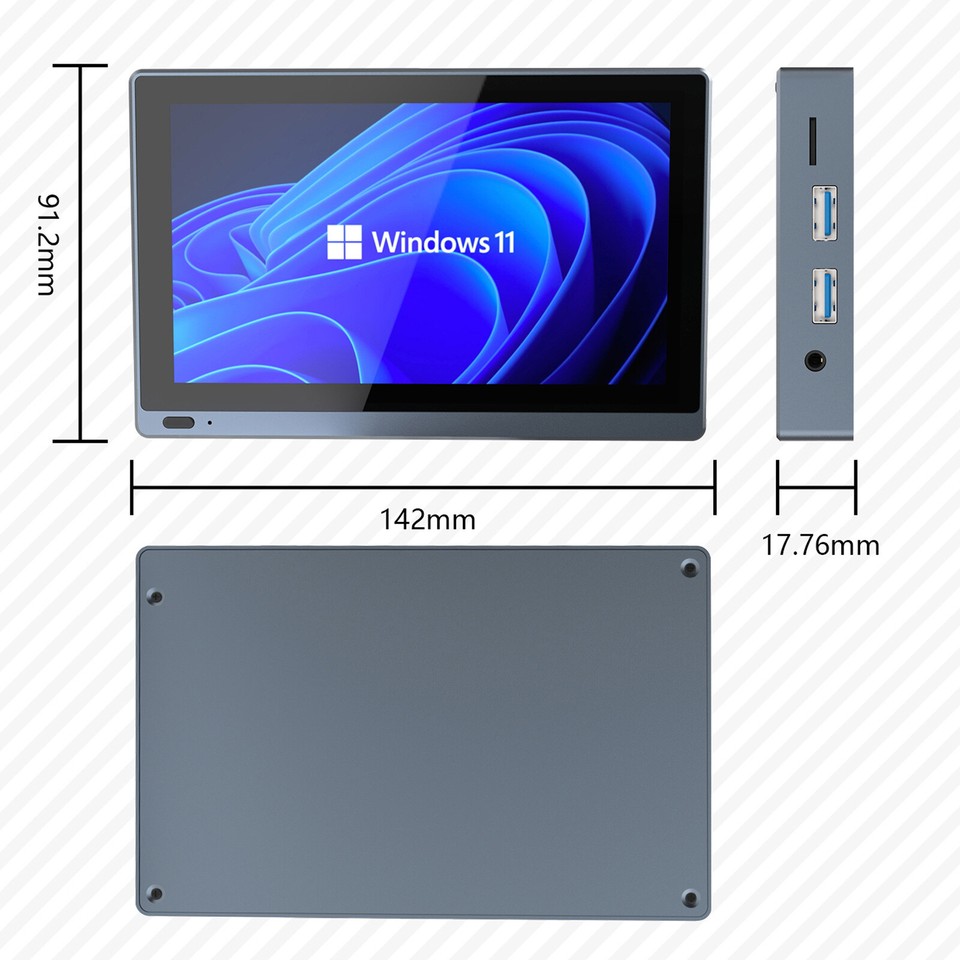 Tablet Window 11 Mini Pc 5.5" Touch Screen Mini Computer J4125 8gb ...