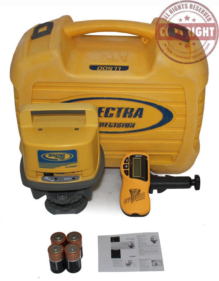 SPECTRA PRECISION LL500 ROTARY LASER LEVEL, TRANSIT, LASERPLANE,TOPCON ...