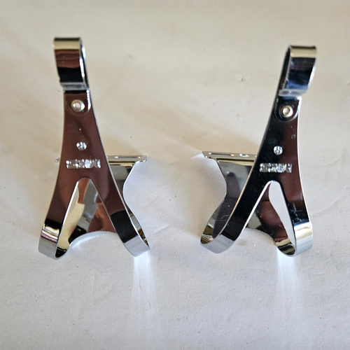 MKS Steel Toe Clips, Chrome. Small, NOS, Free USA Shipping | eBay