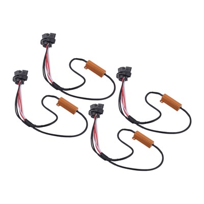 4pcs 7443 Hyper Flash Fix No Error Wiring Adapter for LED Turn Signal ...