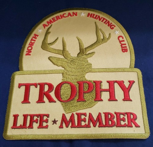Vintage North American Hunting Club Patch Trophy Life Member Buck Head ...
