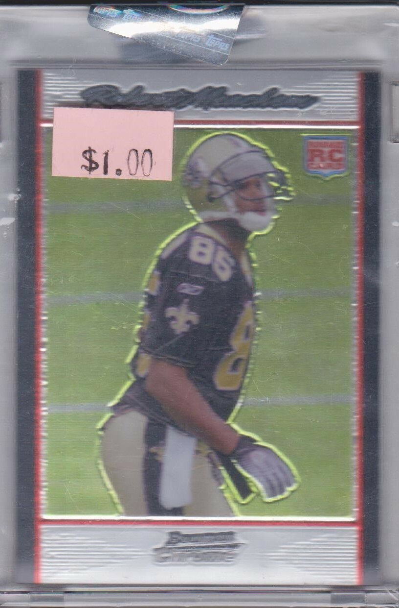 ROBERT MEACHEM 2007 BOWMAN CHROME UNCIRCULATED ROOKIE #51/1079 SAINTS ...