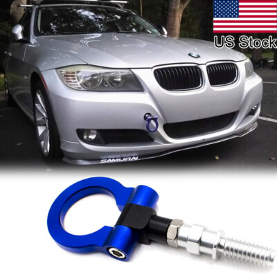 1x Blue JDM Sport Racing Style Tow Hook Ring For BMW 325i 328i 330i ...